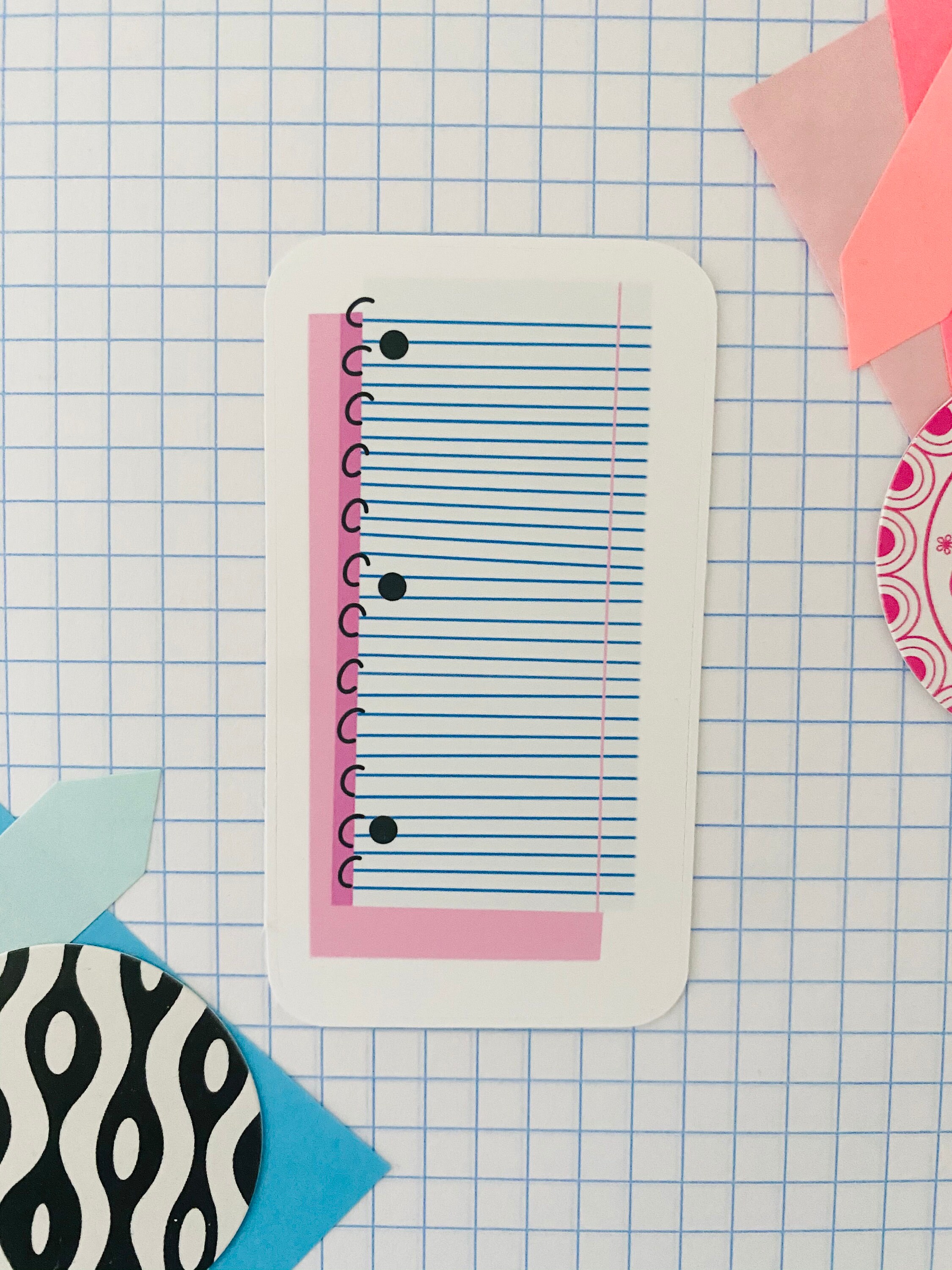 Notebook Sticker 3 matte vinyl water resistant | Etsy