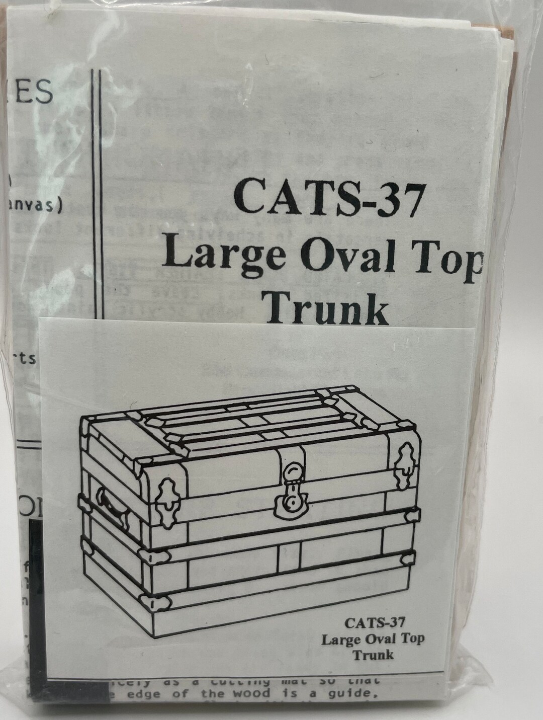 1” or 1/12” Scale Trunk Kit, Large Oval Top Trunk Kit. - Etsy