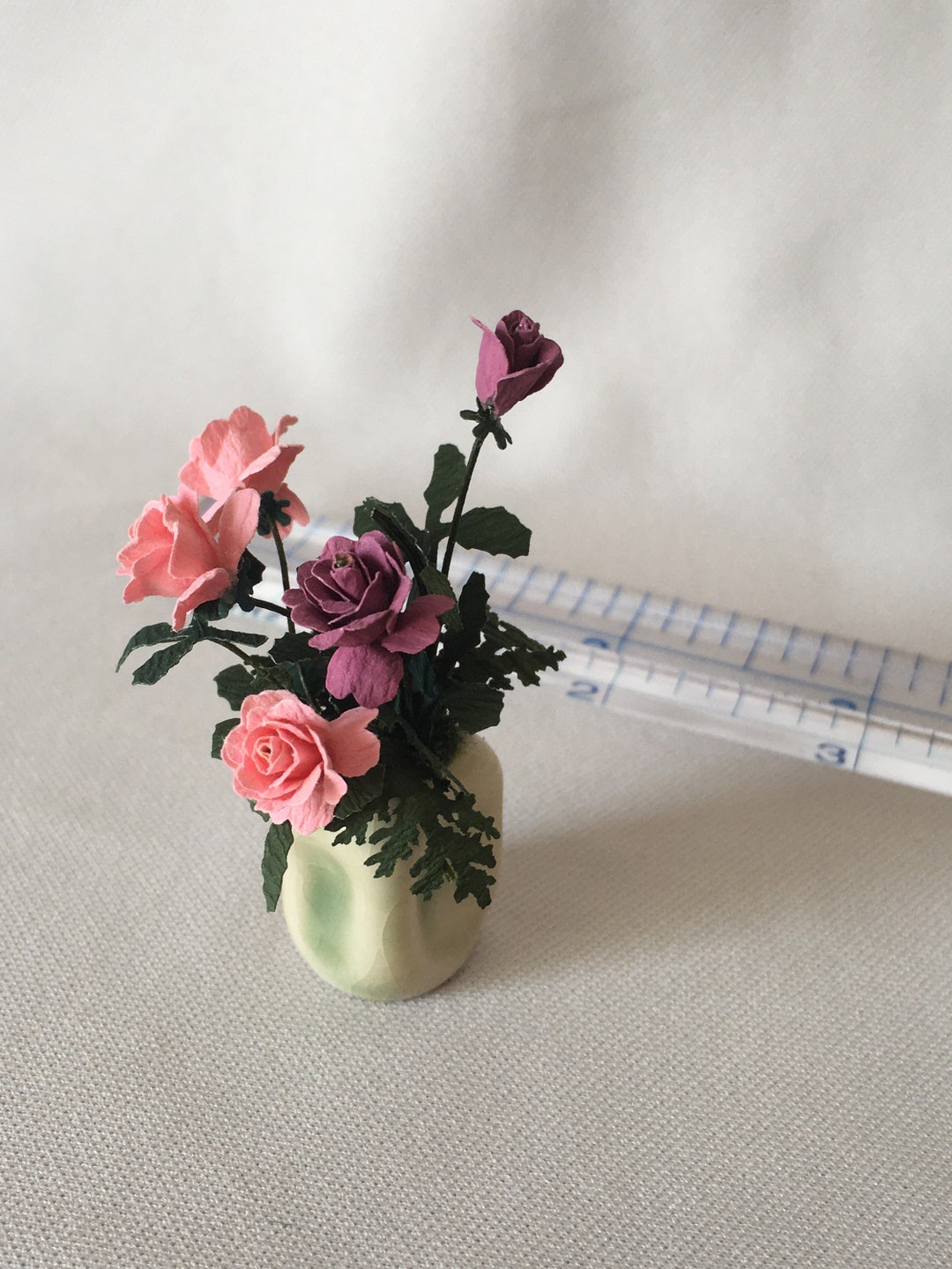 1/12 or 1” Scale, Bouquet of Rose Flowers - Etsy