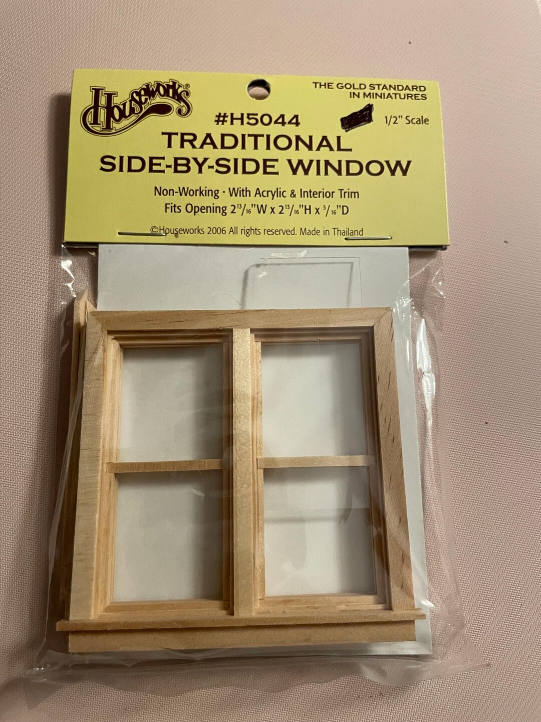 1/2” OR 1/24” Scale Houseworks Windows, Side by Side Window, Wood - Etsy