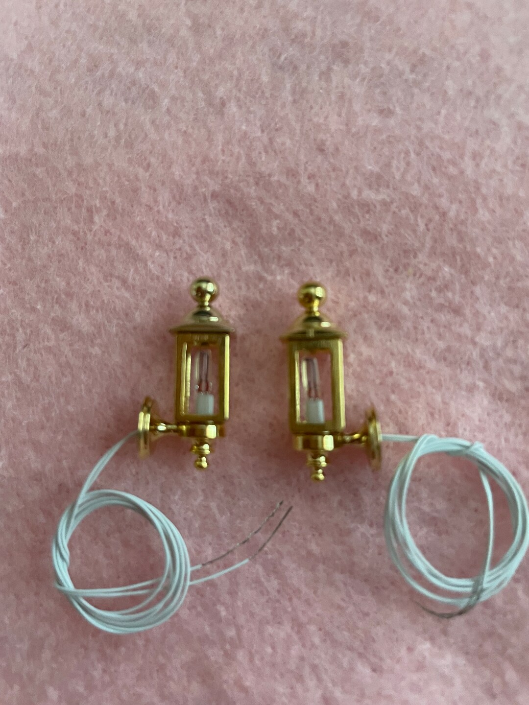 1/2” or 1/24” Brass Coach Lights, Electric by Clare-bell Brass - Etsy