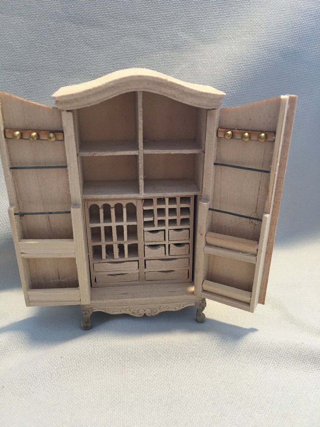 1:24 or 1/2” Scale, Notions Armoire Cabinet, Unfinished - Etsy