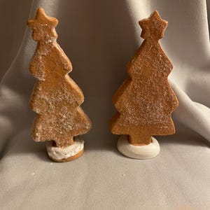 Pair of Gingerbread Cookie Trees, 4” Tall - Etsy