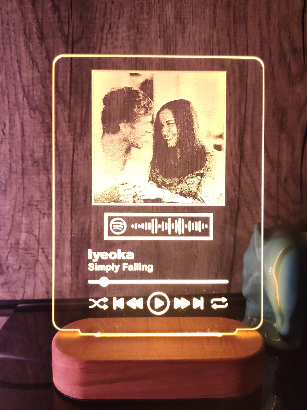 Personalized Photo Song Acrylic Plaque Decor, Valentines Day Gift ...
