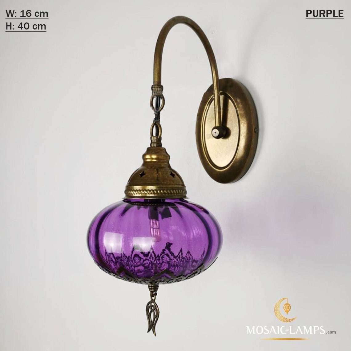 Single Clear Optical Globe Wall Sconces Purple Red Orange - Etsy