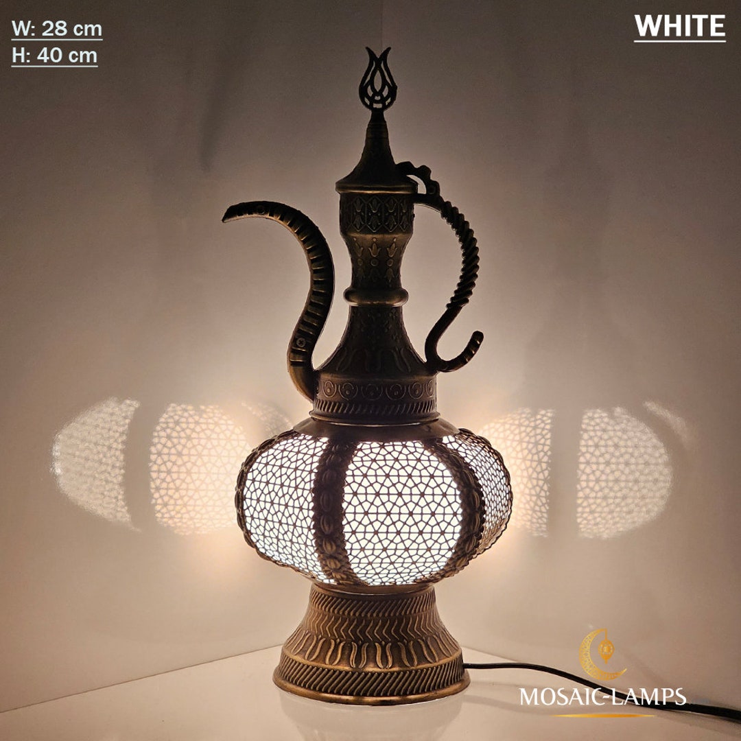 Byzantine Table Lamp, Byzantine Motif Pitcher Lamp, Bedroom, Living ...