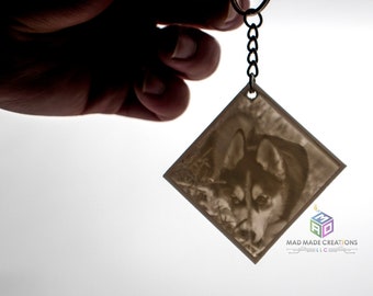 Lithophane Keychain Oval W/custom Personalized Photo - Etsy