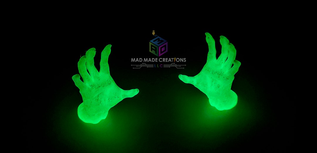 Glowing Hands Halloween Decorations - Hangable - Etsy