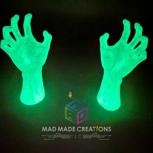 Glowing Hands Halloween Decorations - Hangable - Etsy