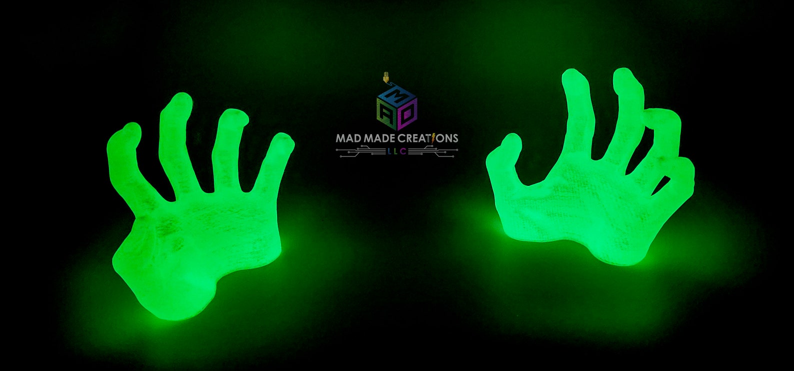 Glowing Hands Halloween Decorations - Hangable - Etsy