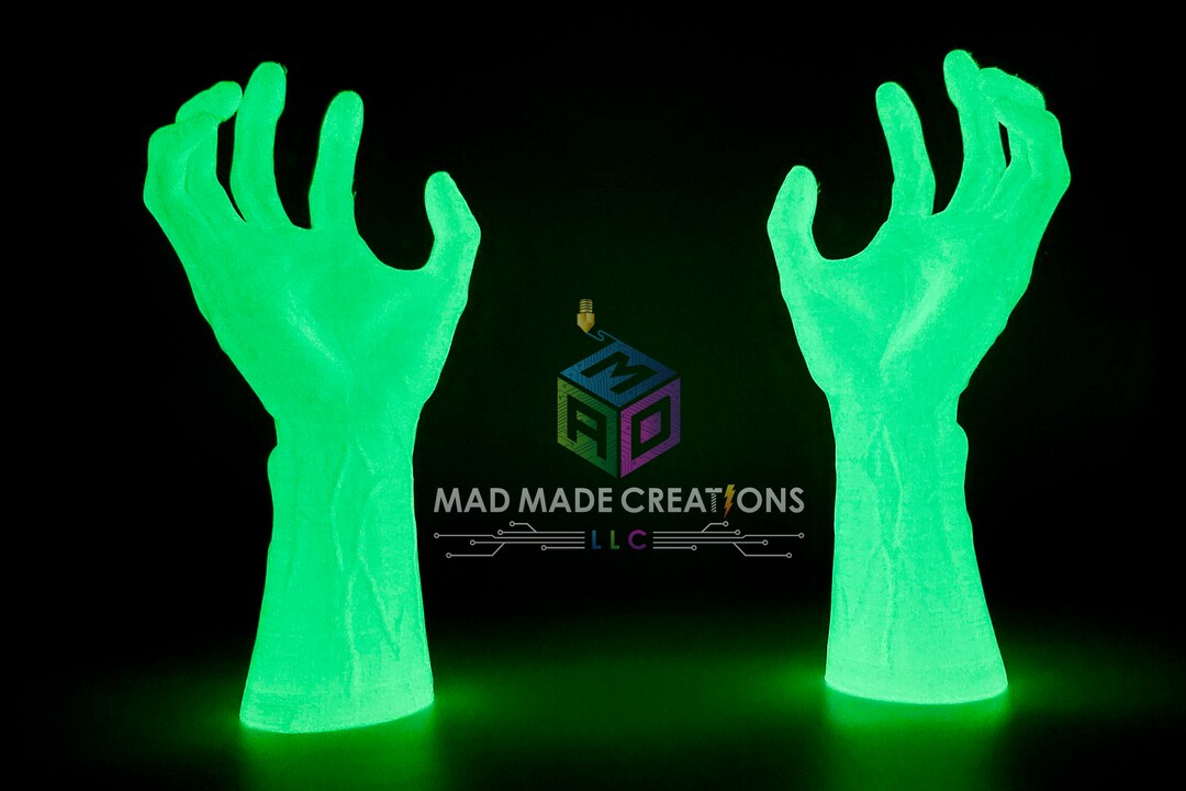 Glowing Human Hands With Arms Halloween Decorations - Hangable - Etsy