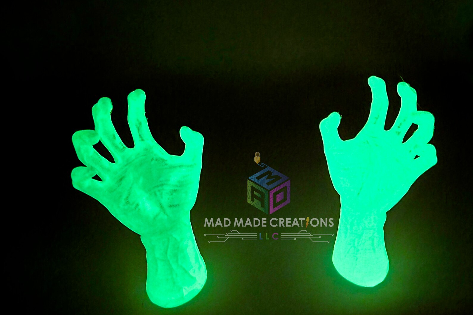 Glowing Hands Halloween Decorations Hangable - Etsy