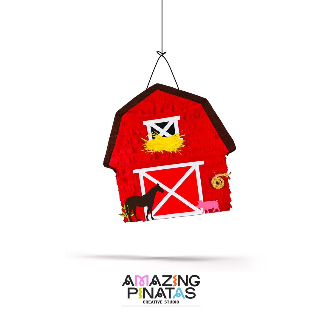 Barn Pinata Farm Outdoor Country Party Children's - Etsy