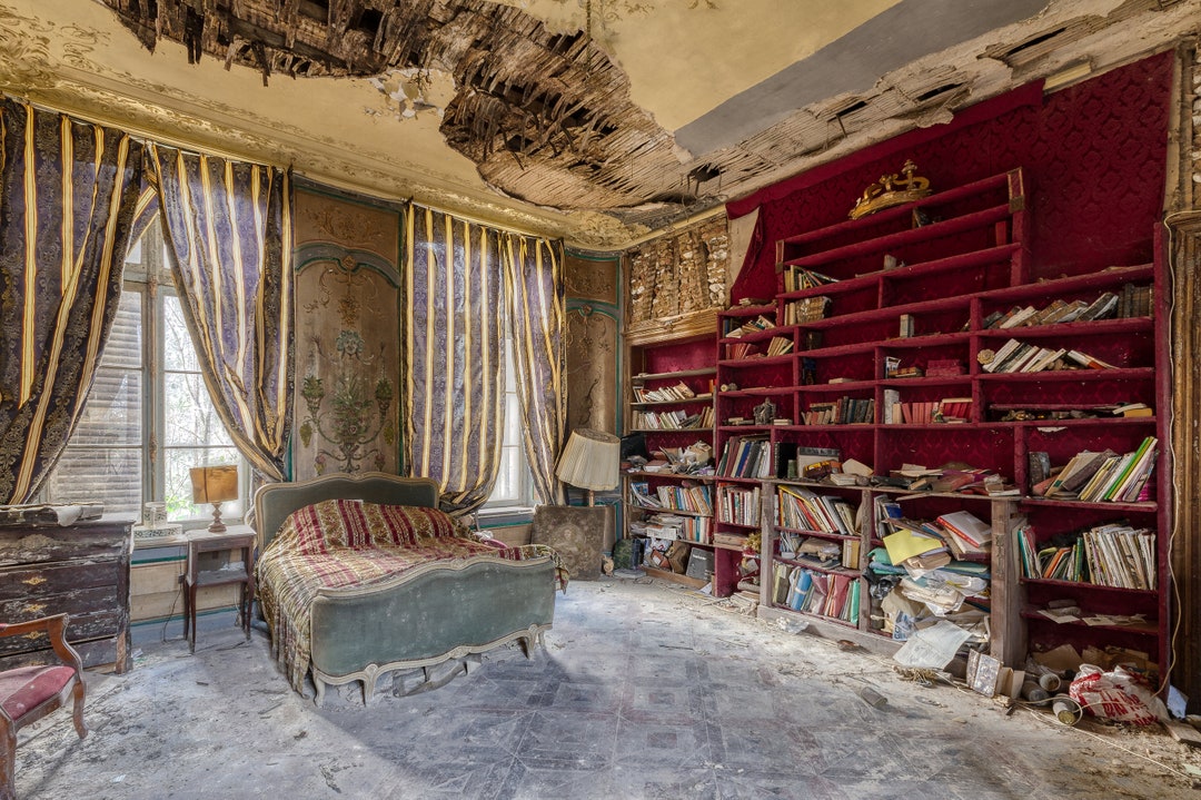 Urbex Photography choose Your Book Before Going to Sleep - Etsy