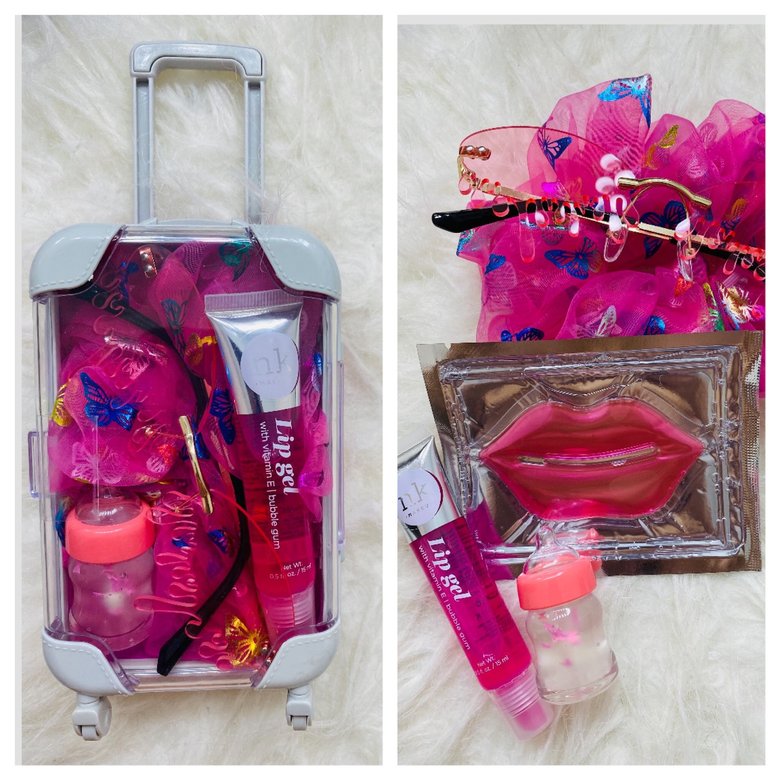 Mini Suitcase Lipgloss Bundles Etsy