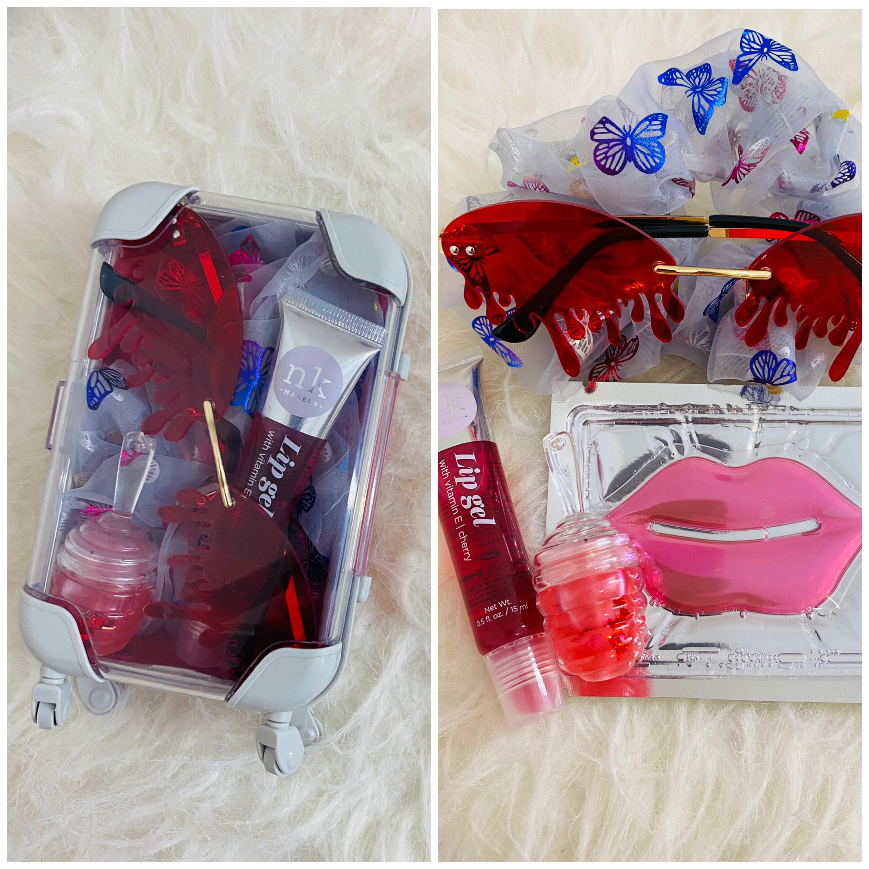 Mini Suitcase Lipgloss Bundles Etsy