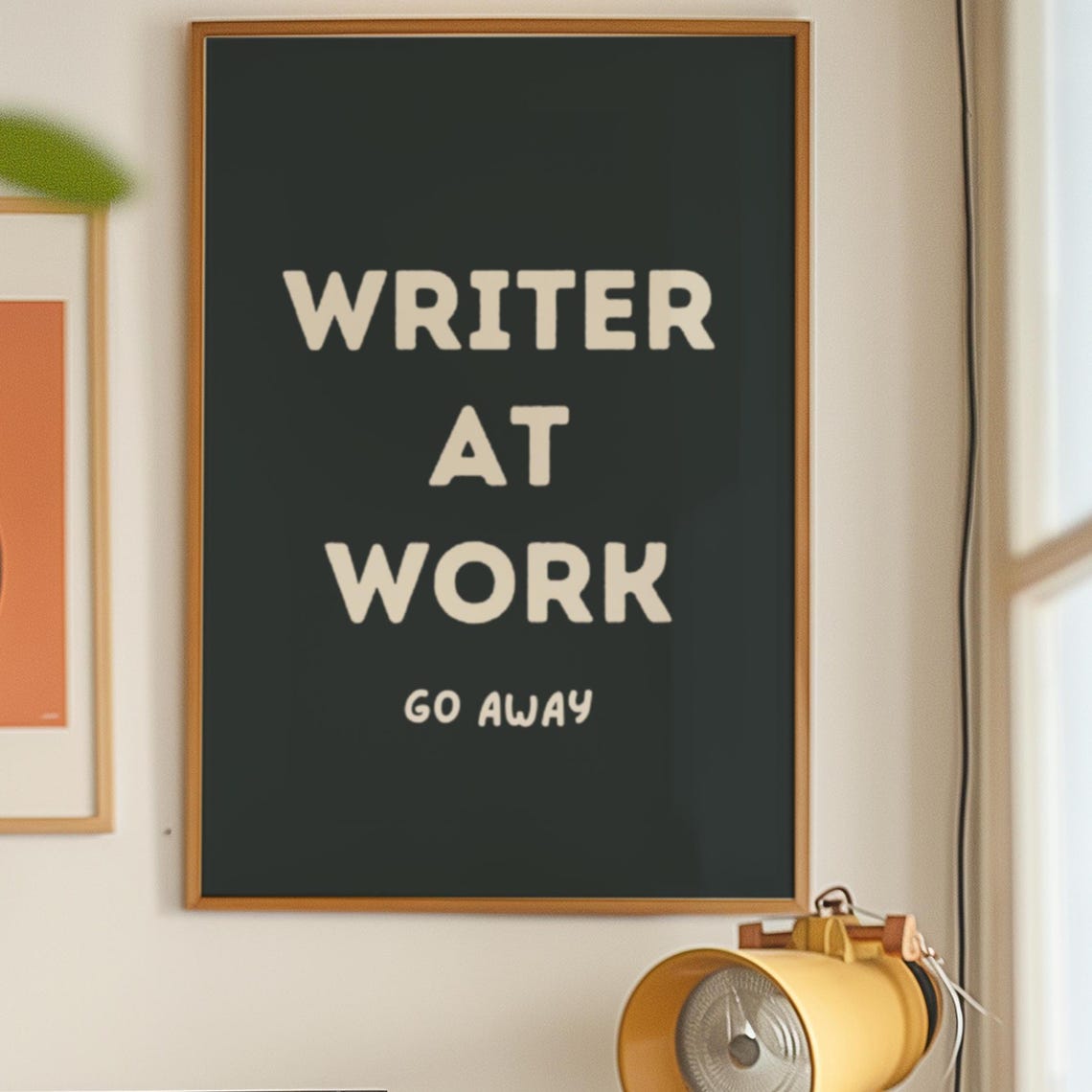 Writer at Work Sign: Funny Author Gift, Office Decor (digital Download ...