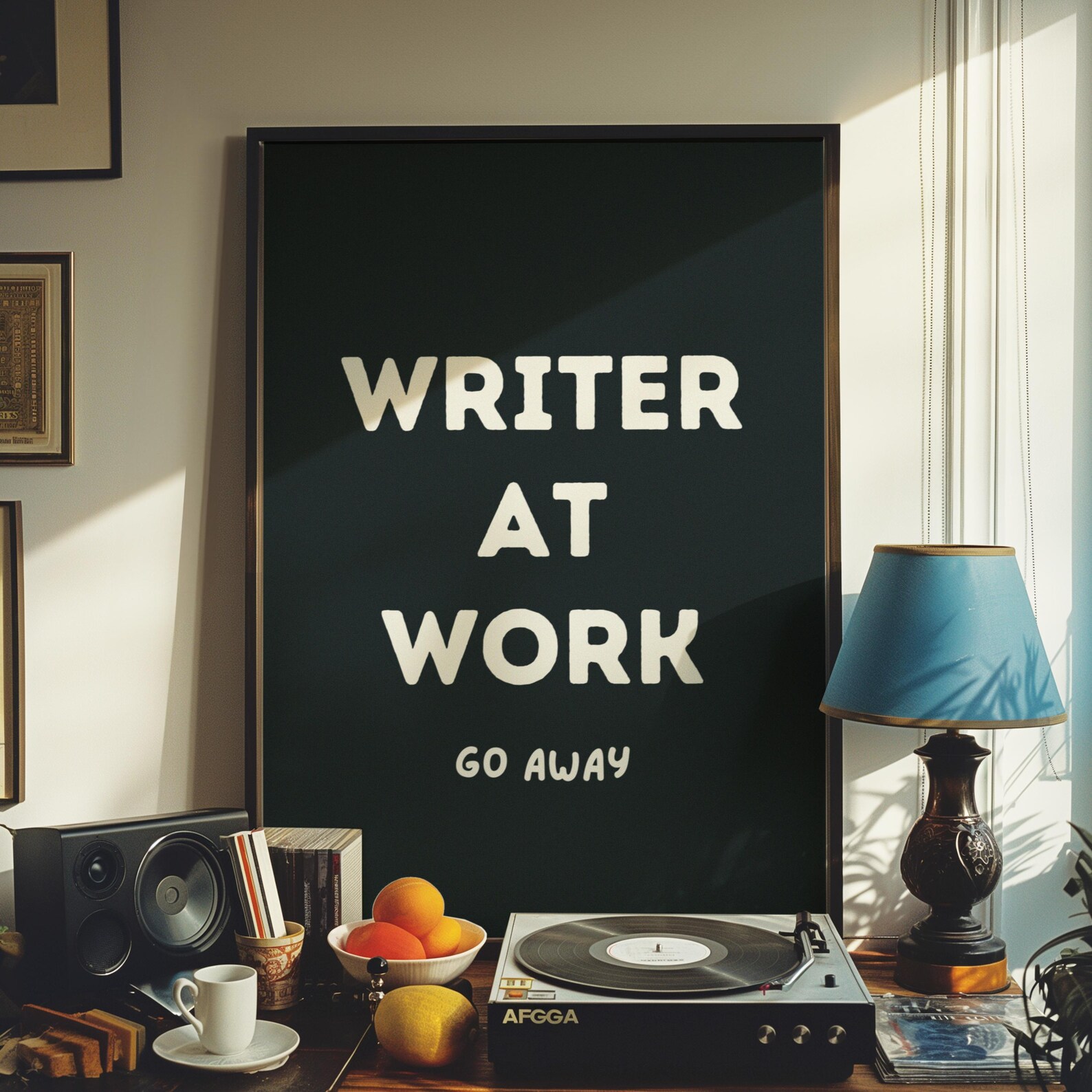 Writer at Work Sign: Funny Author Gift, Office Decor (digital Download ...