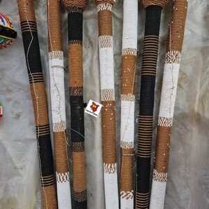 On Sale Maasai Rungu,wholesale Masai Fimbo,masai Beaded Wooden Talking ...