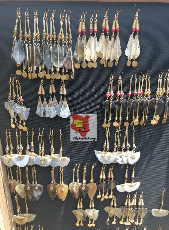 Brass Earrings bone Earring Wholesale Horn Earrings assorted African Handmade Kenyan Earrings women Jewelries Accessories gift Bulk Earrings Etsy