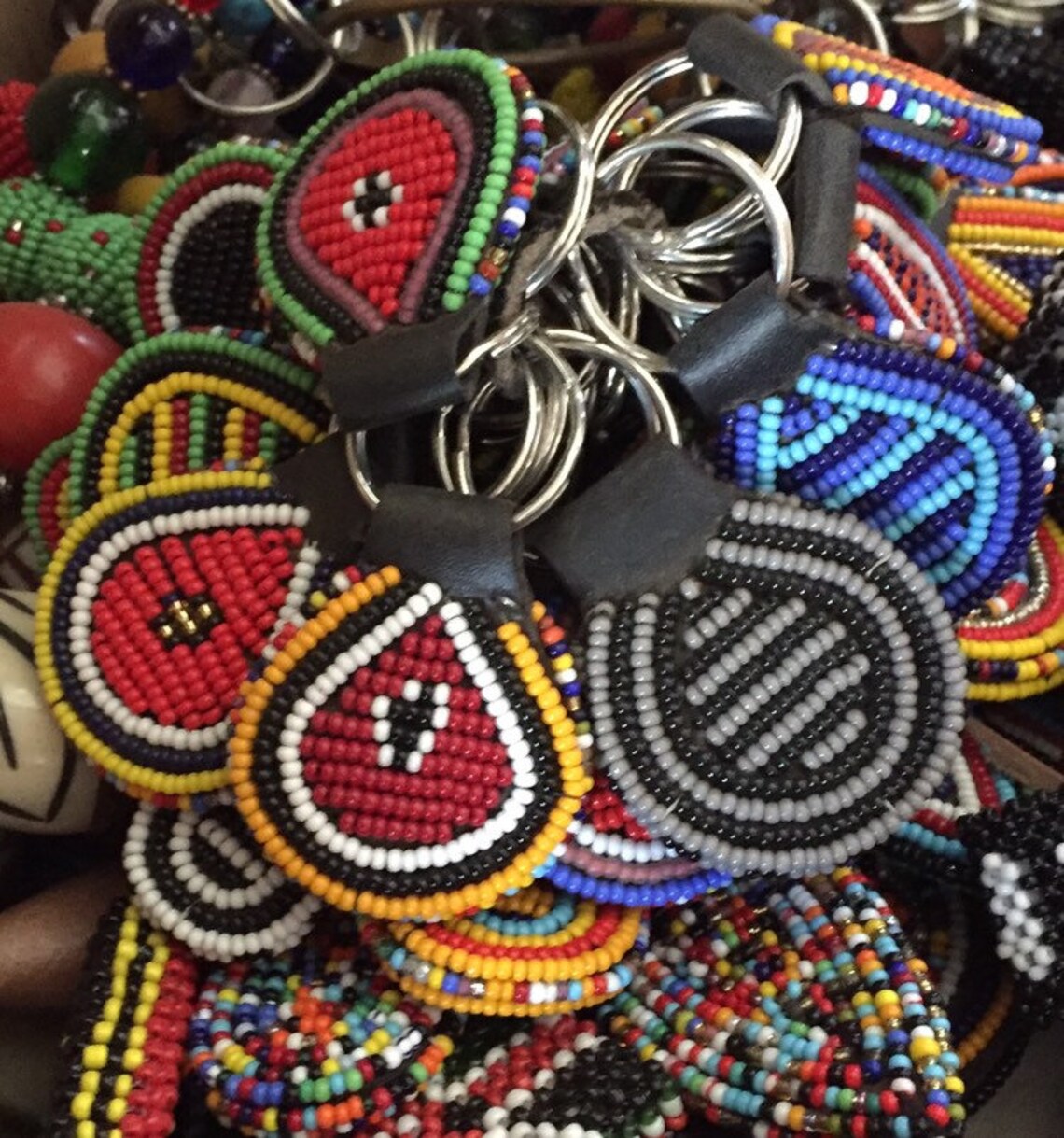 Wholesale Beaded Key Chains/ Key Chains/ African Key Holder/ - Etsy