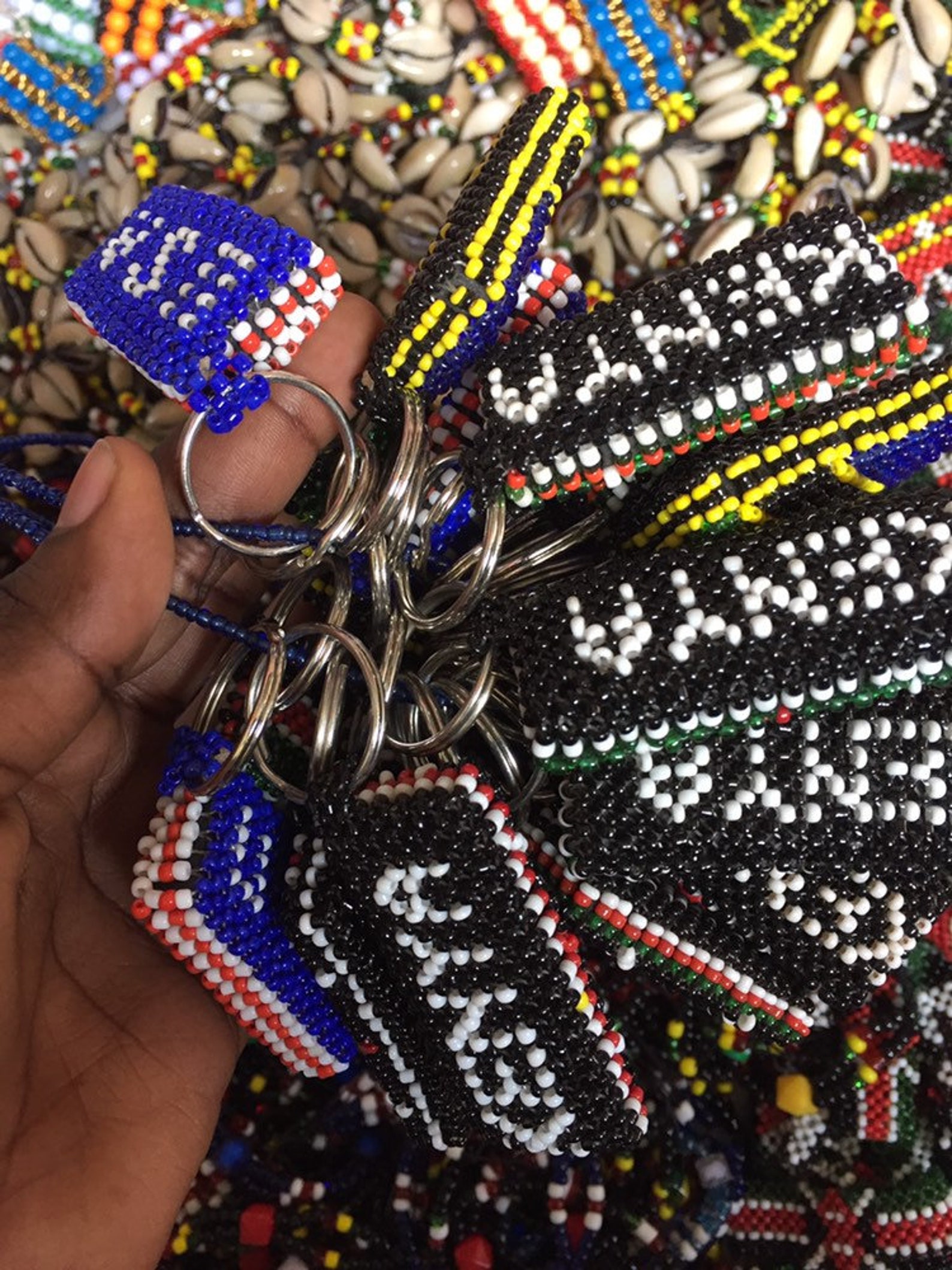 Wholesale Beaded key Chains/ key chains/ African Key holder/ | Etsy