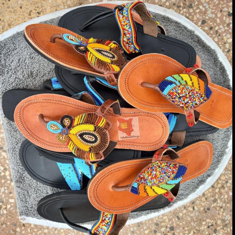 Beaded Sandals - Etsy