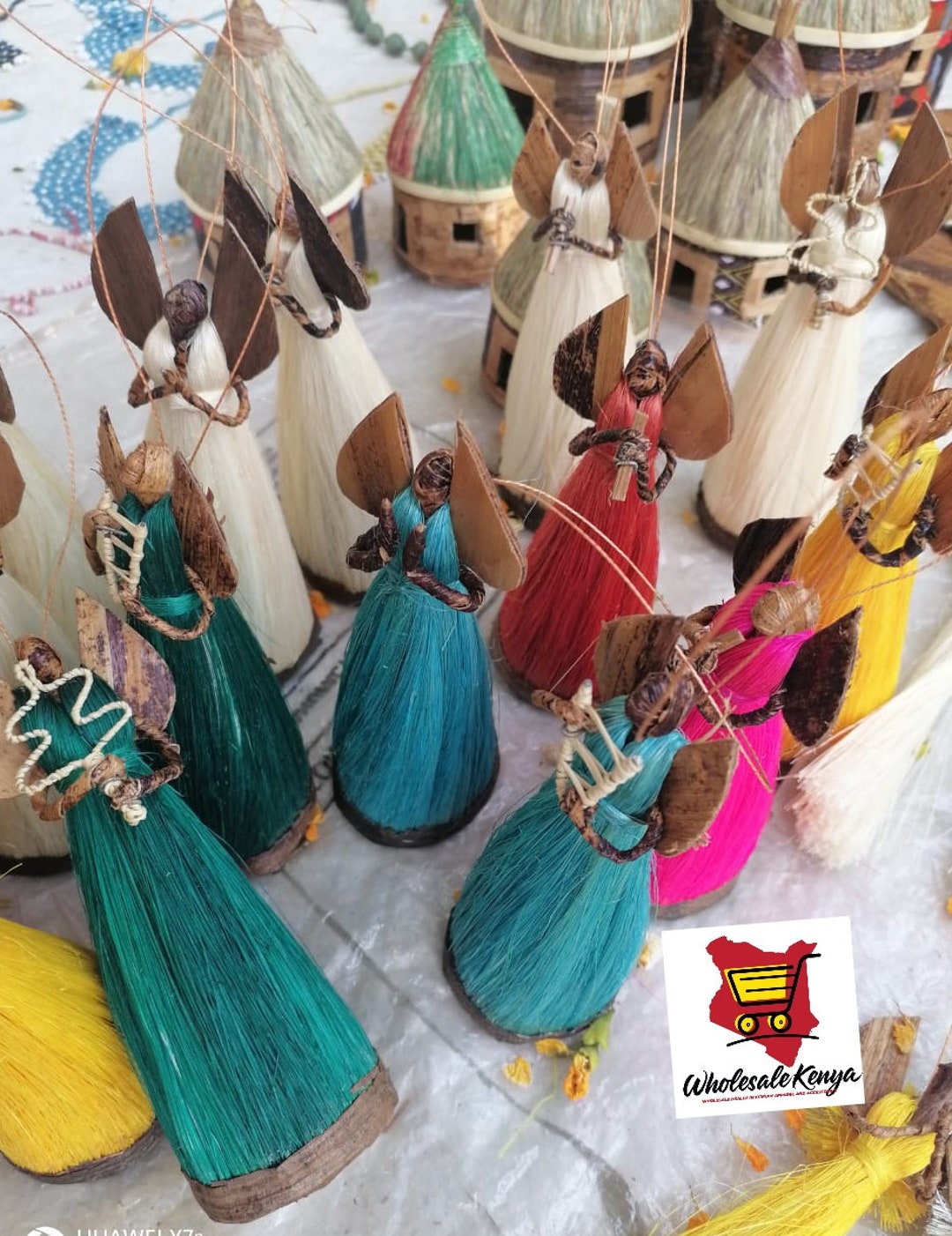 Wholesale Standing Angels Banana Fiber Sisal Angels, Christmas Angels ...