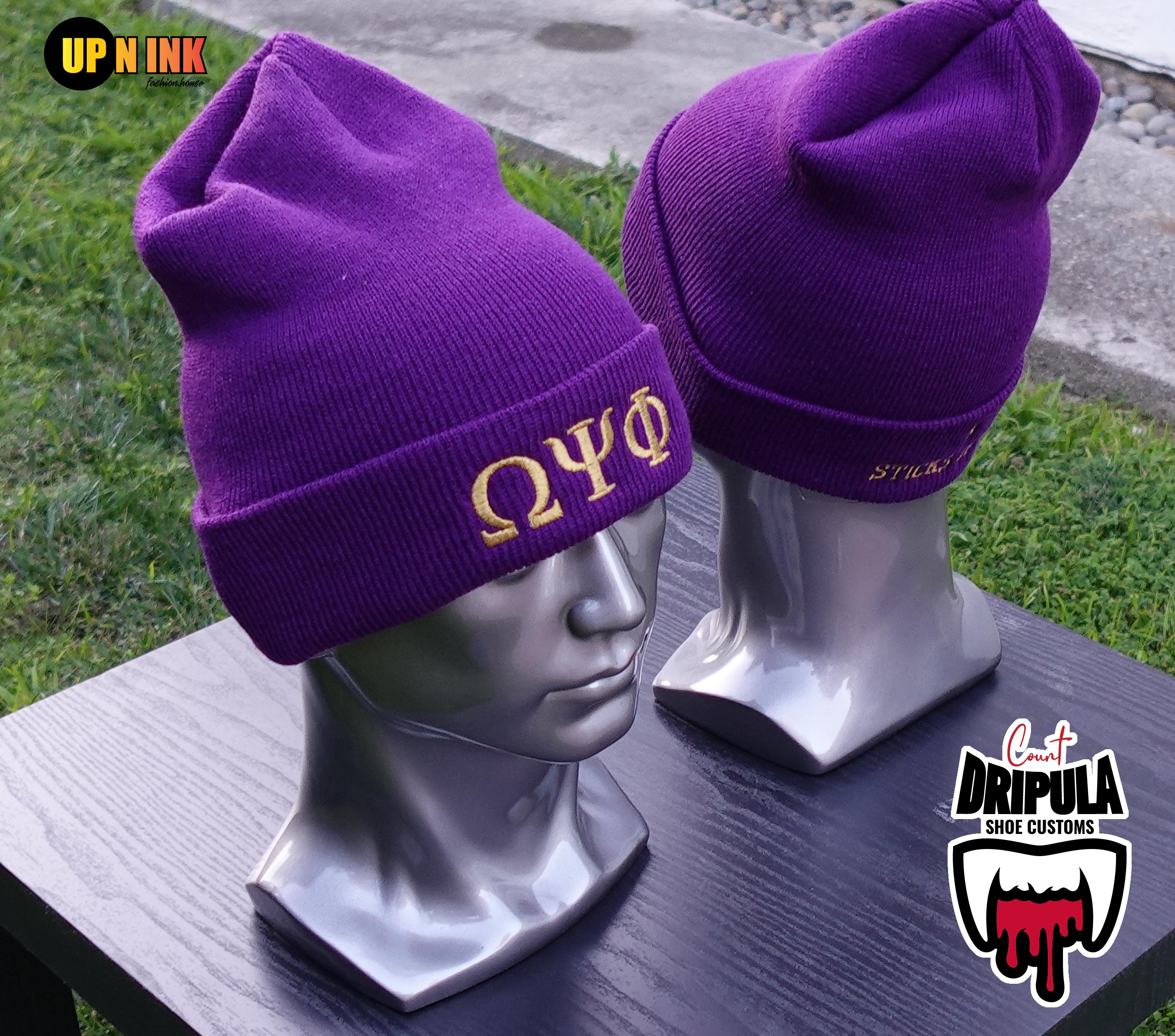 Omega Psi Phi Knit Beanie Skull Cap Gift 1911 GREEK LETTERS Probate ...