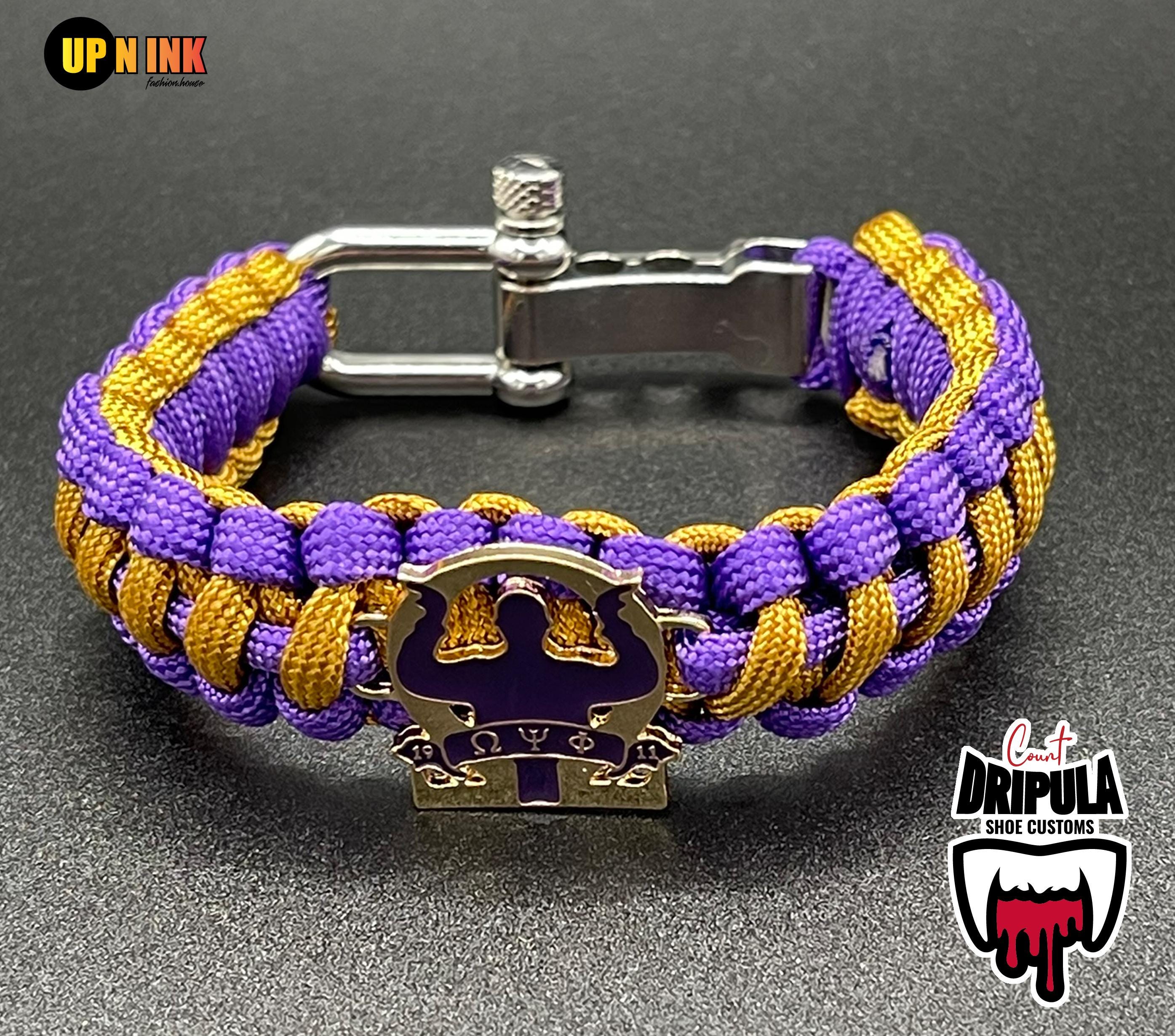 Omega Psi Phi Paracord Adjustable Survival Bracelet Hooks Out Gift for ...