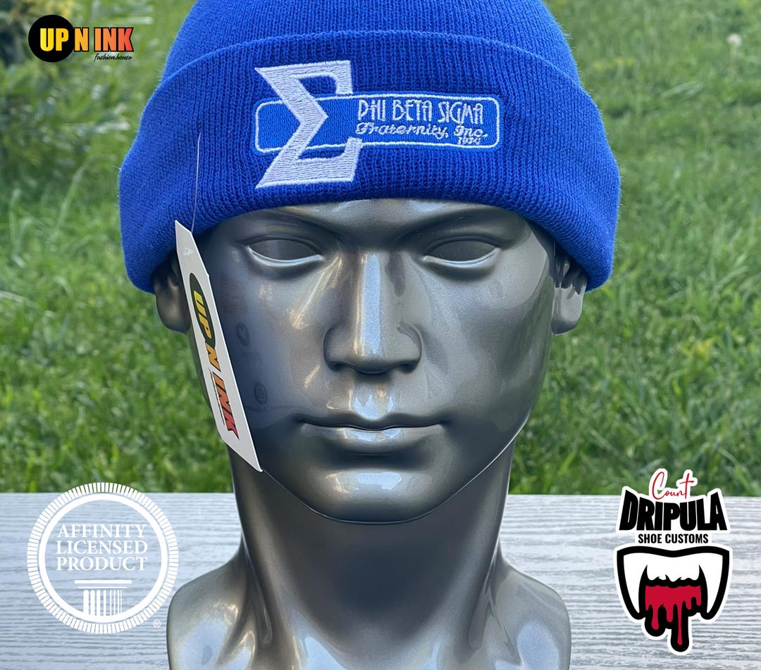 Phi Beta Sigma 1914 Knit Retro Beanie MAB Blu Phi HBCU Skull Cap D9 ...