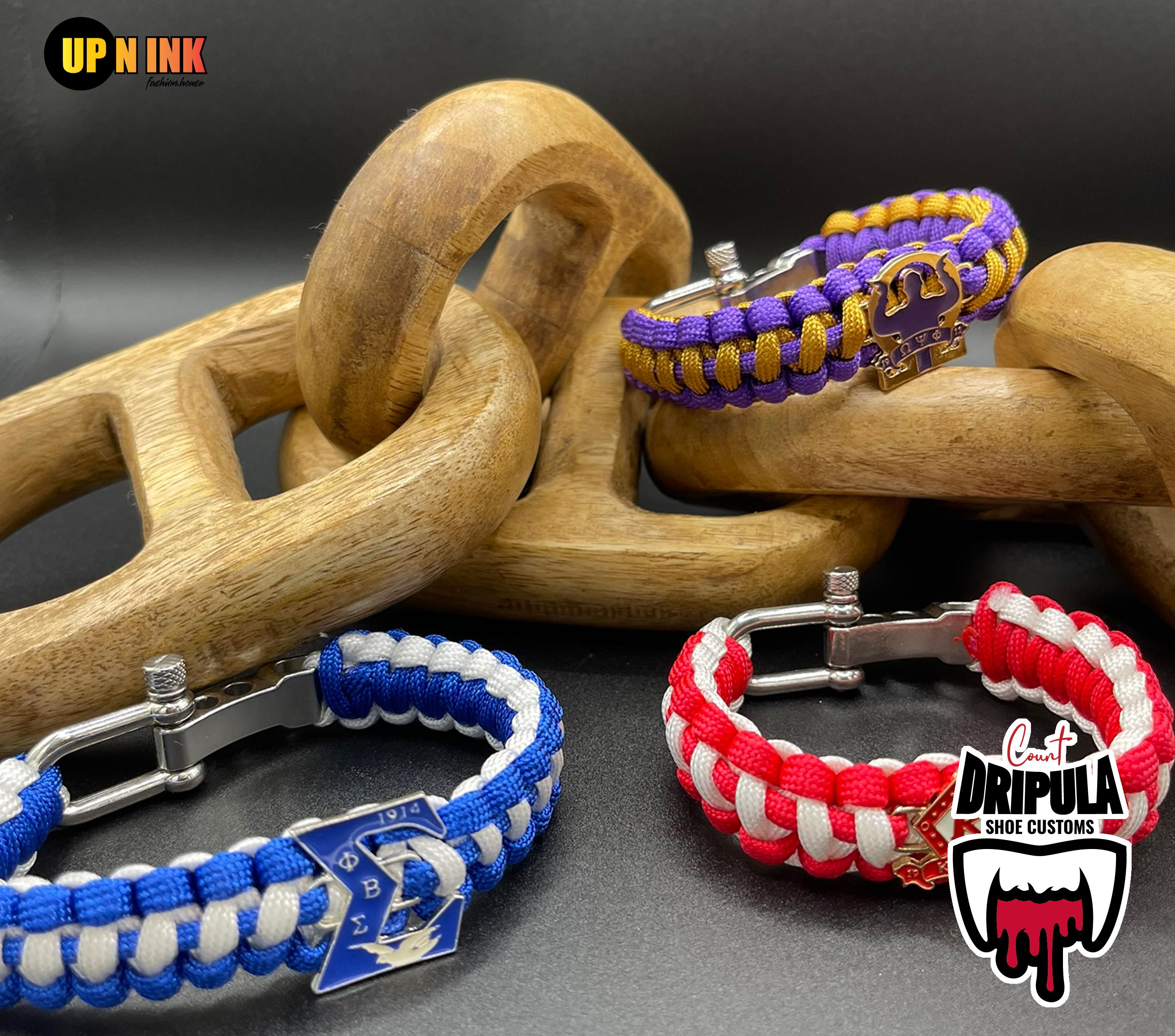 Omega Psi Phi Paracord Adjustable Survival Bracelet Hooks Out Gift for ...