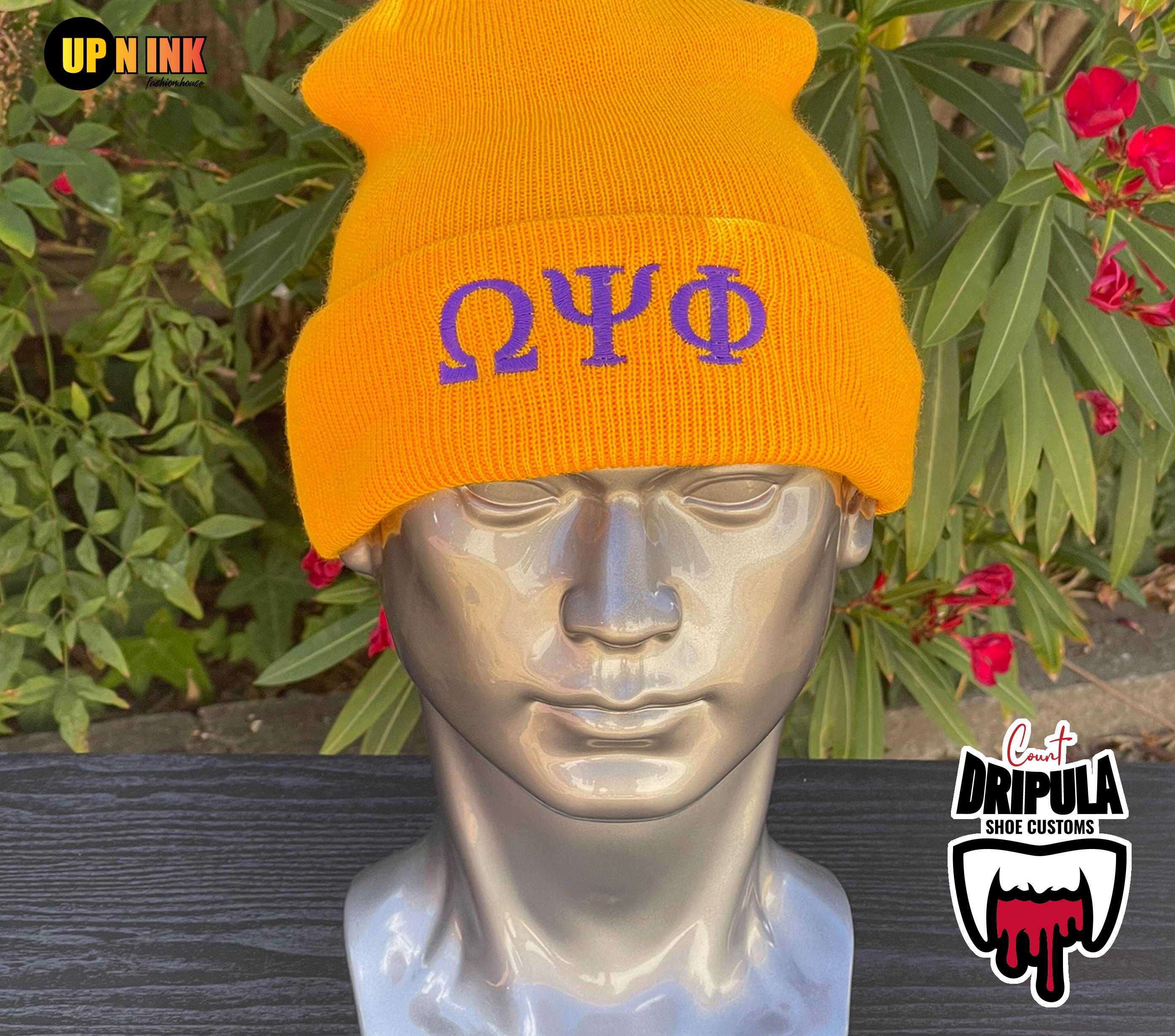 Omega Psi Phi Knit Beanie Skull Cap Gift 1911 GREEK LETTERS Probate ...