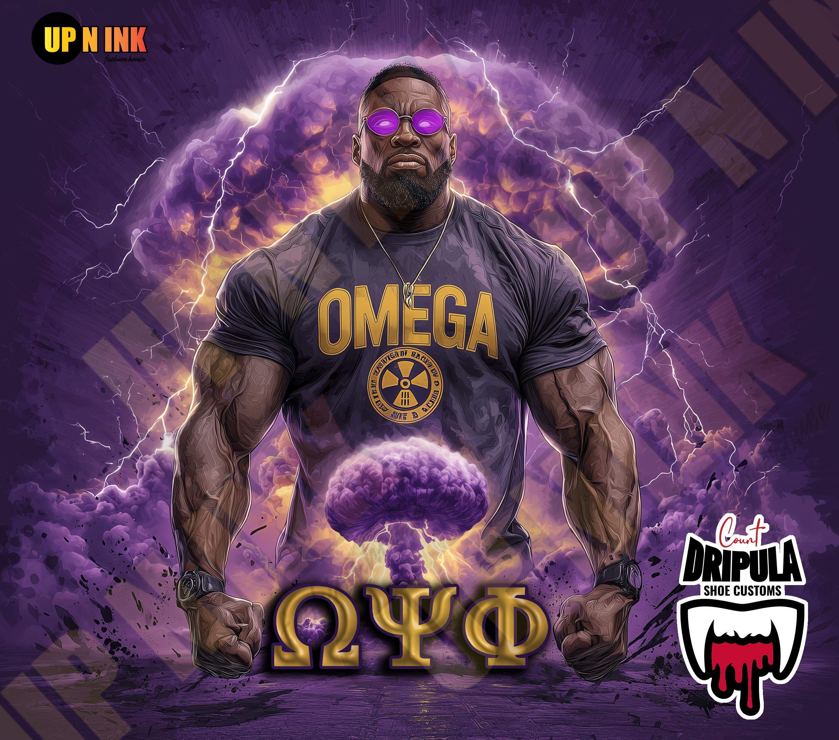 Omega Psi Phi Tumbler Wrap 20oz Atomic Bruhz Vol. 2 Que 1911 Divine 9 ...