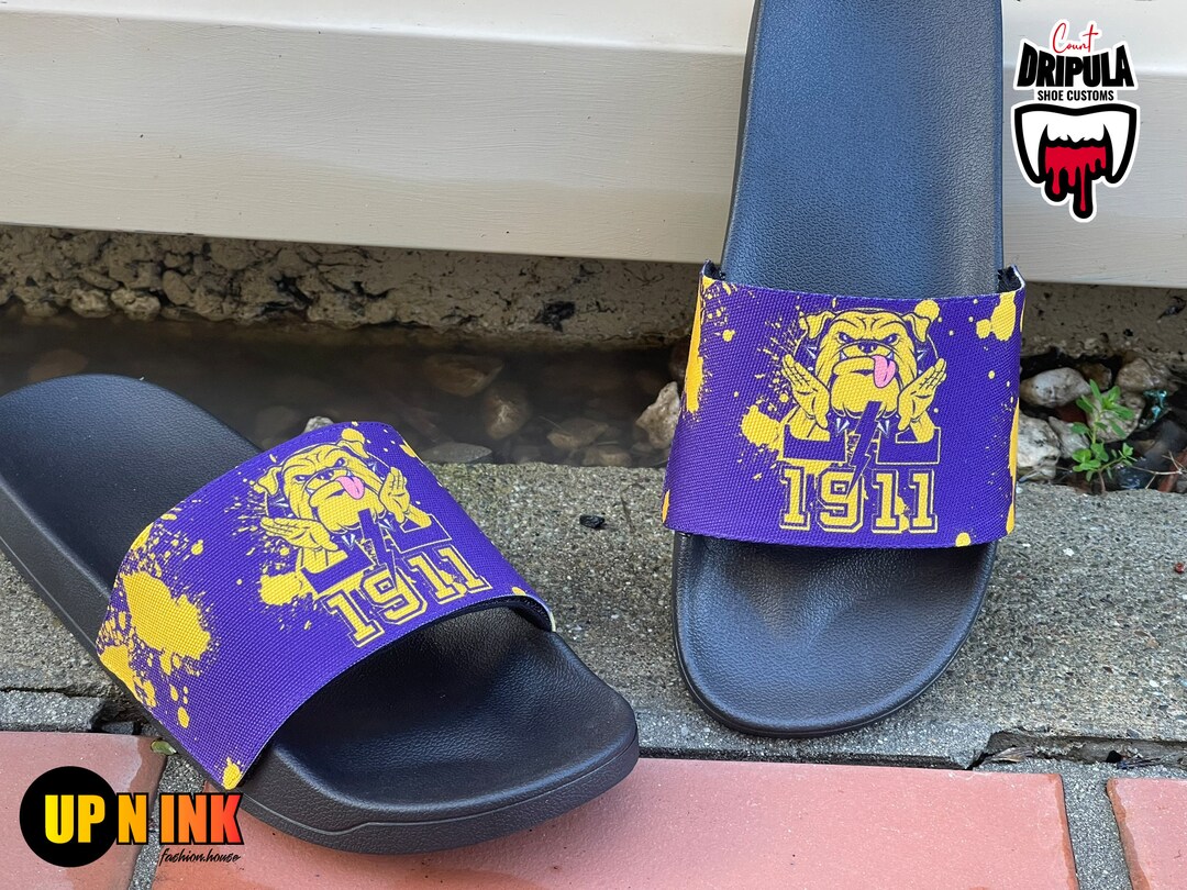 Omega Psi Phi Da Bruhz Que 1911 Slide Footwear Flip Flops Sneakers