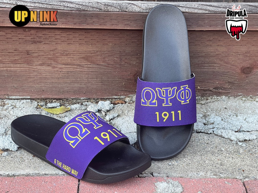 Omega Psi Phi Unique Personalized Custom Slides Gift for Him Que Bruhz ...