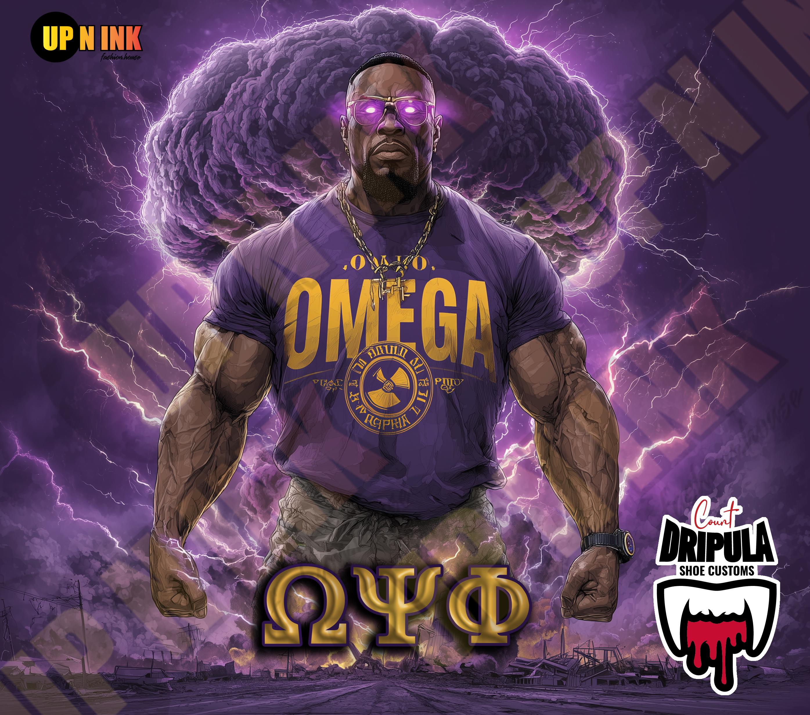 Omega Psi Phi Tumbler Wrap 20oz Atomic Bruhz Vol. 2 Que 1911 Divine 9 ...