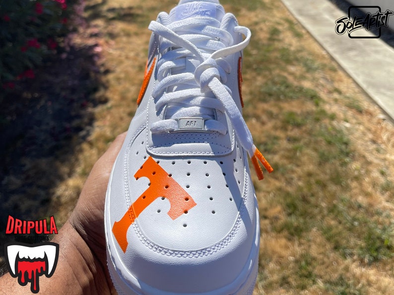 Custom College Air Force 1 Shoes, Hand-painted Tennessee AF1 Sneakers ...