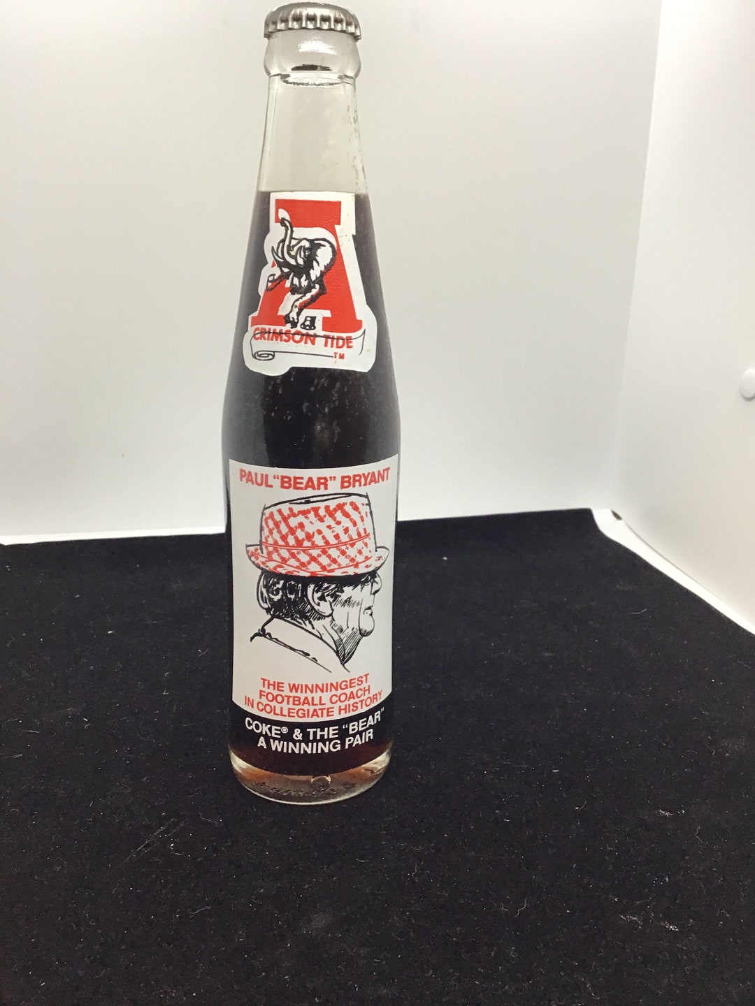 Paul bear Bryant Vintage Coke Bottle - Etsy