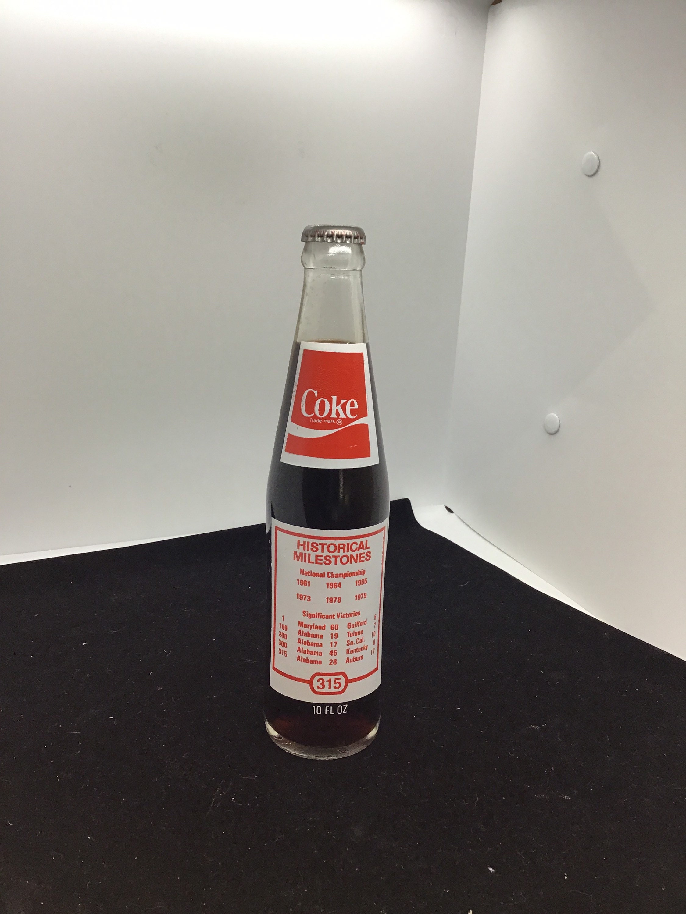 Paul bear Bryant Vintage Coke Bottle - Etsy