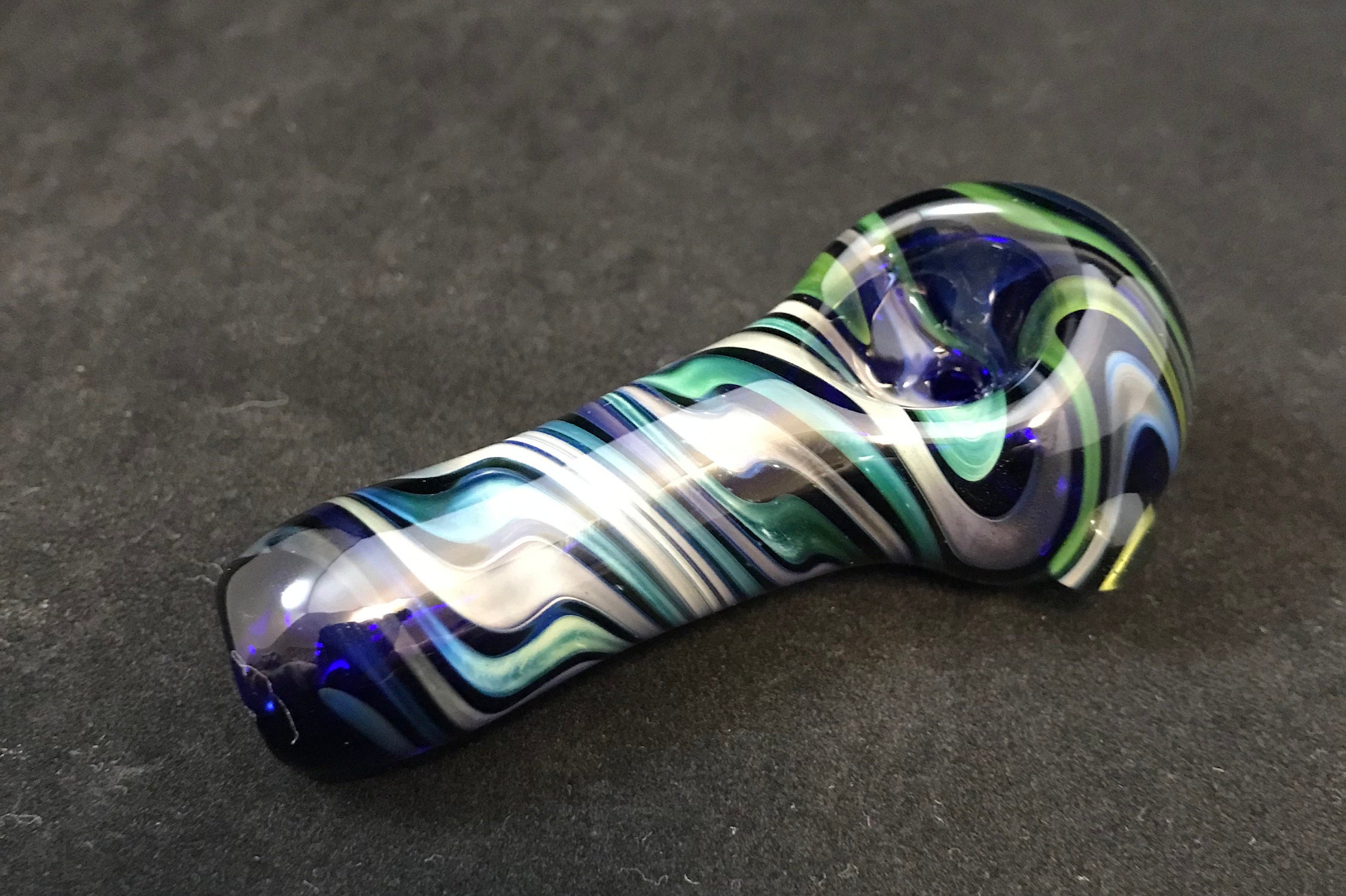 Cobalt Fume Twist Spoon - Etsy
