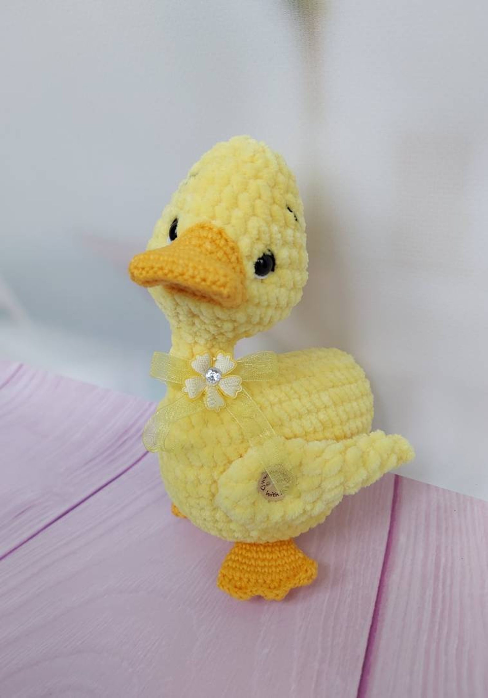 Duck Crochet Plush Cute Duckling Plushie Knit Amigurumi Toy - Etsy