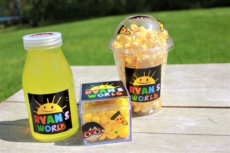 Ryan's World Birthday Party Popcorn Cups: 16oz Bpa-free Plastic - Etsy