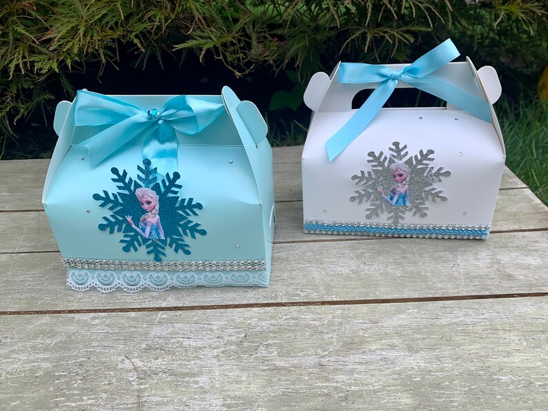 Elsa Gable Box: Frozen Birthday Party Favor (SET OF 7) - Etsy