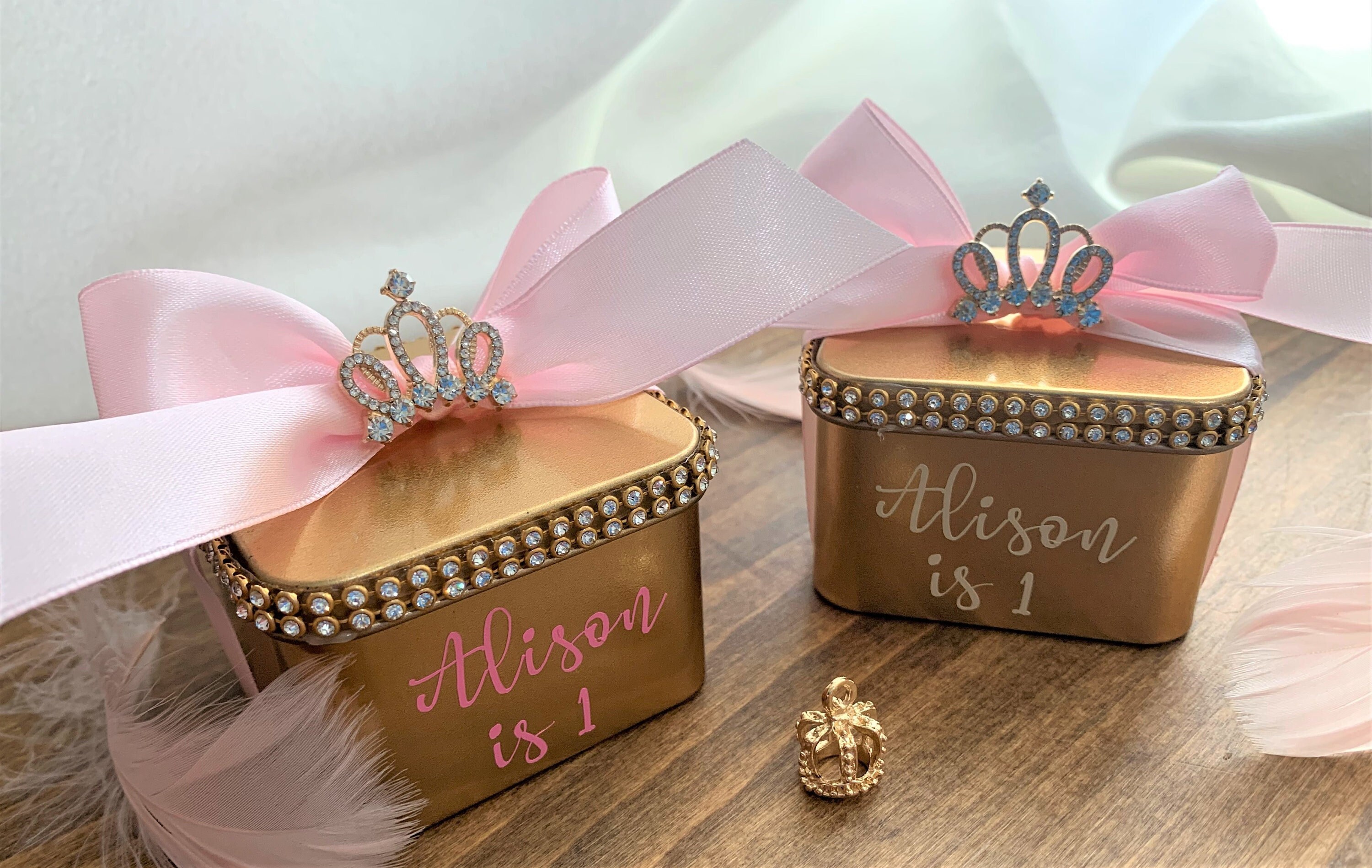 Gold Princess Party Favor Tins: Crowned Candy Container - Etsy