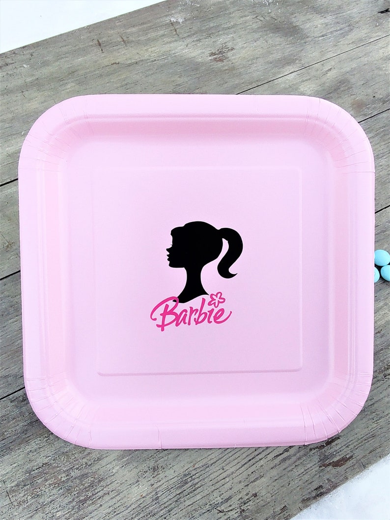 7 CT Barbie Paper Plate/ Barbie Birthday Party/barbie - Etsy