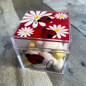 Lady Bug Candy Container/lady Bug Baby Shower/lady Bug Favor/lady Bug ...