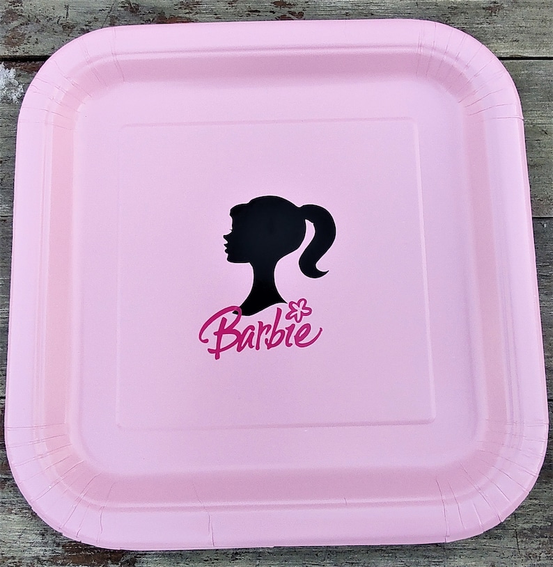 7 CT Barbie Paper Plate/ Barbie Birthday Party/barbie - Etsy