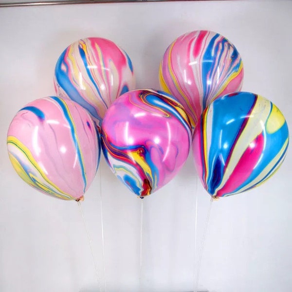 Marble Balloons - Etsy