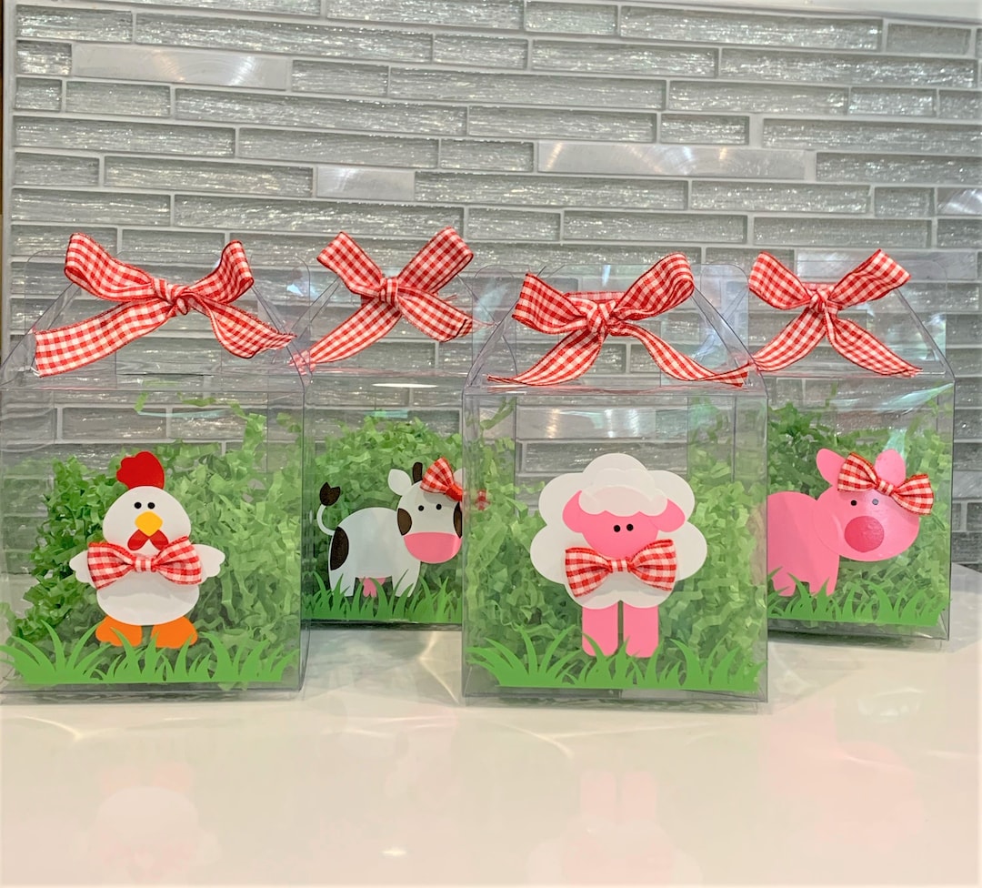 Handmade Farm Animal Gable Box: Barnyard Party Favor - Etsy